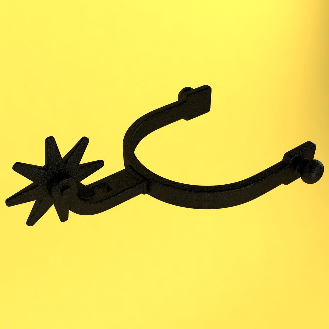 3d Model Cast Iron Spur