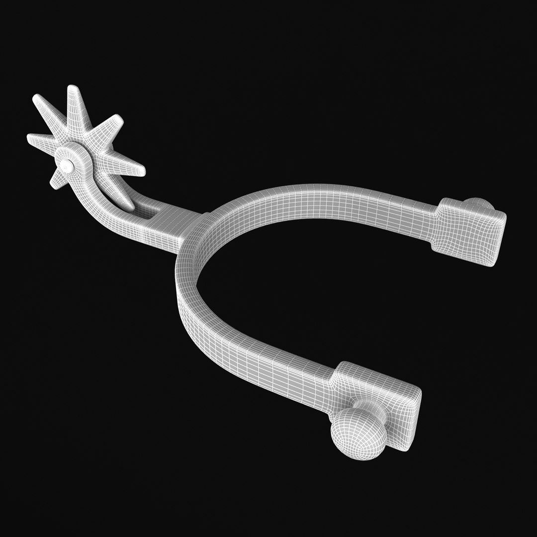3d Model Cast Iron Spur