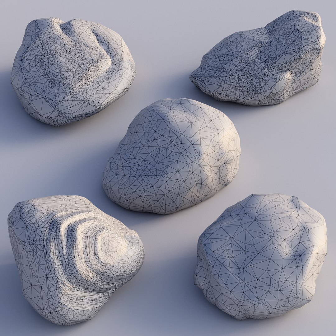 Low Poly Rocks 3D - TurboSquid 2201146