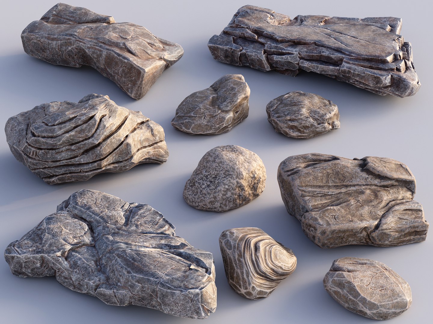 Low Poly Rocks 3D - TurboSquid 2201146