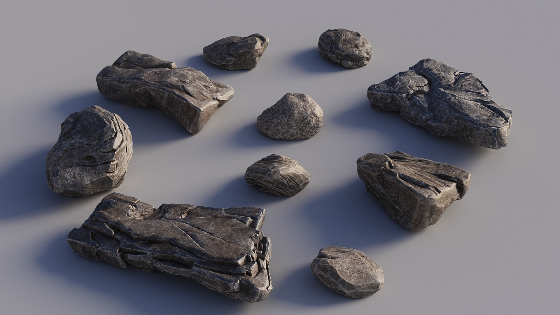Low Poly Rocks 3D - TurboSquid 2201146
