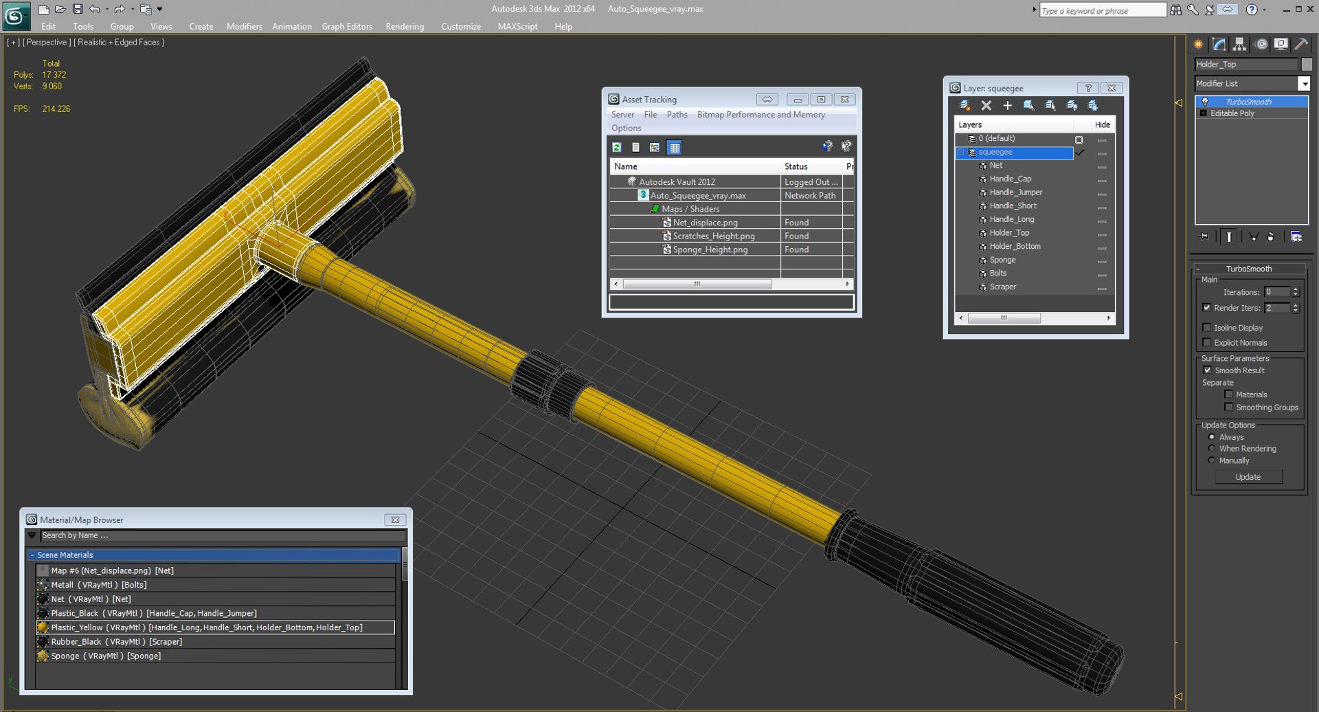 Auto Squeegee 3D Model - TurboSquid 1259408