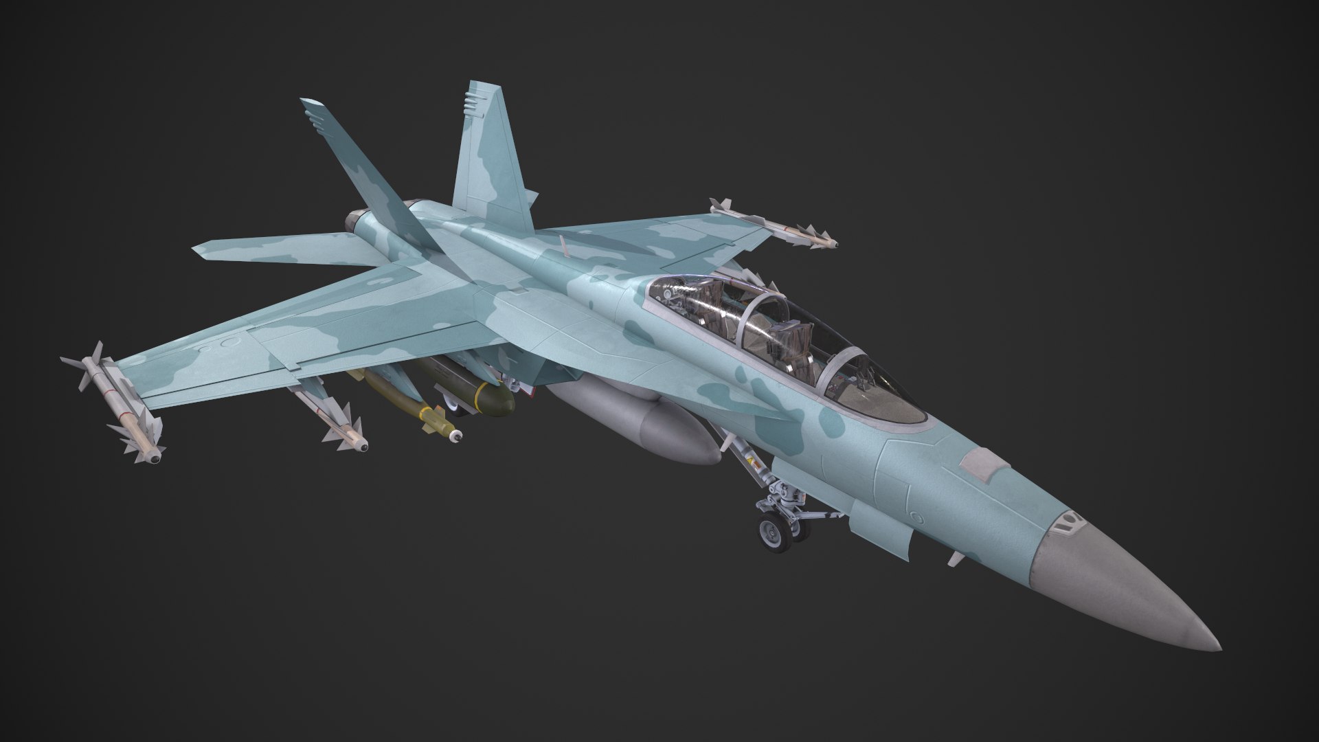 3D F-18 Super Hornet Model - TurboSquid 2113265