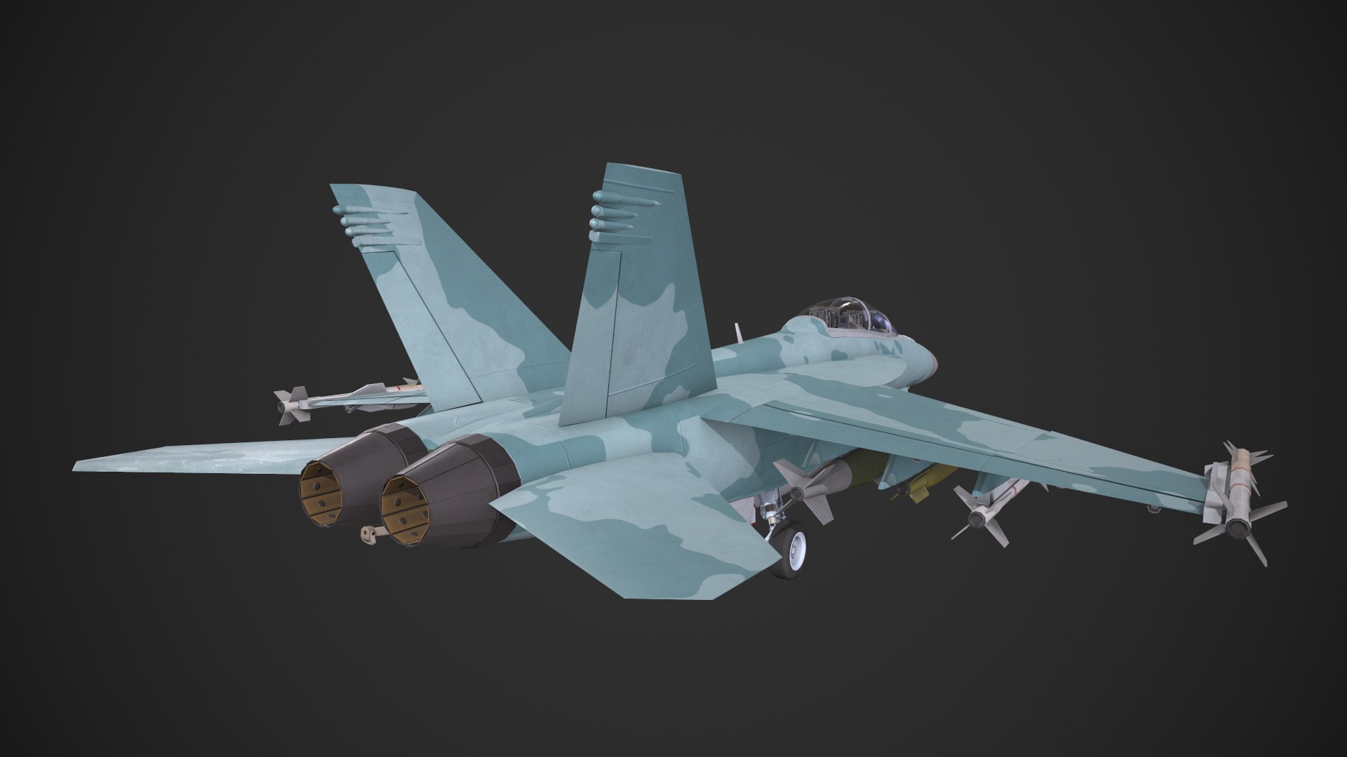 3D F-18 Super Hornet Model - TurboSquid 2113265