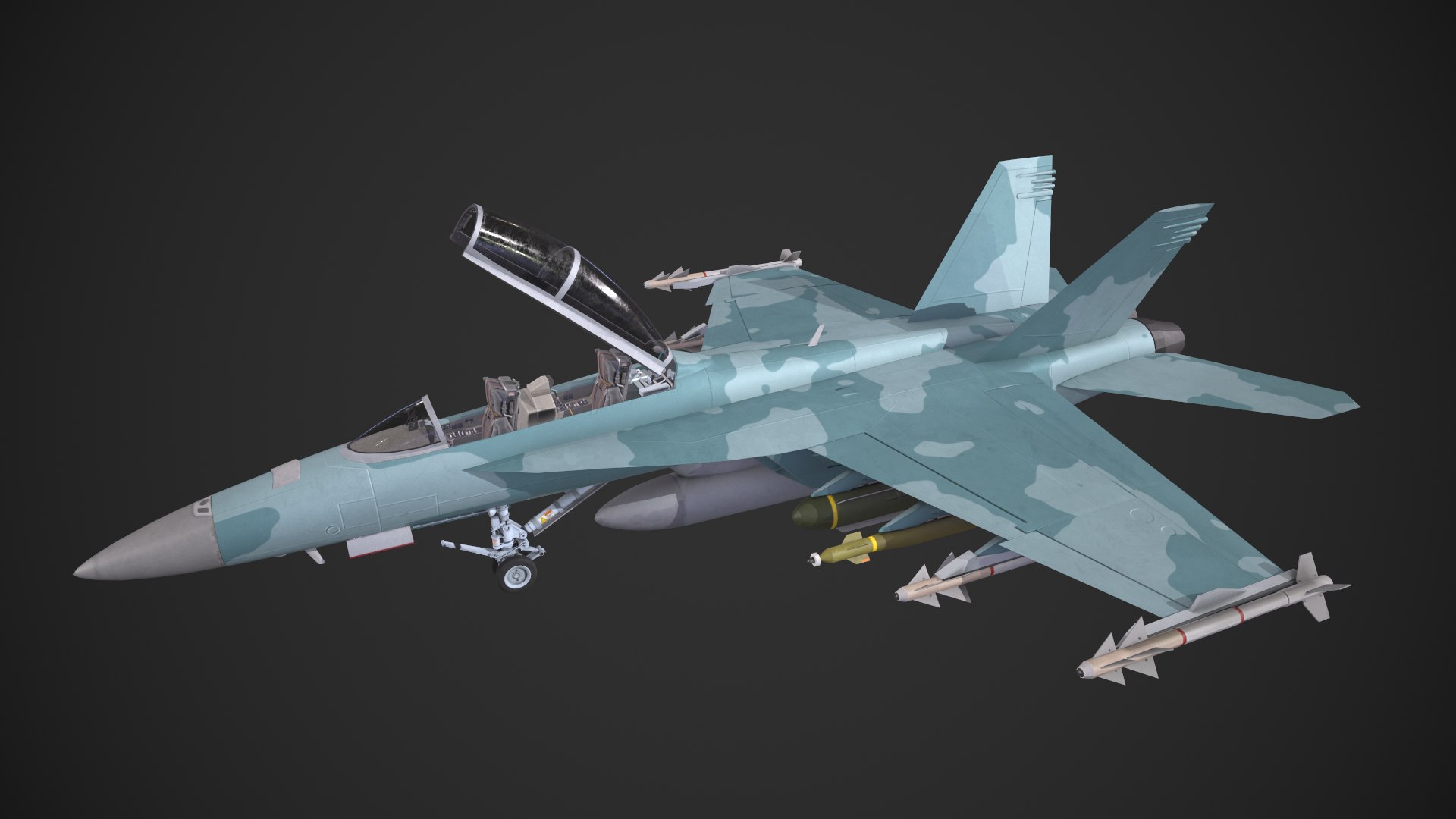 3D F-18 Super Hornet Model - TurboSquid 2113265