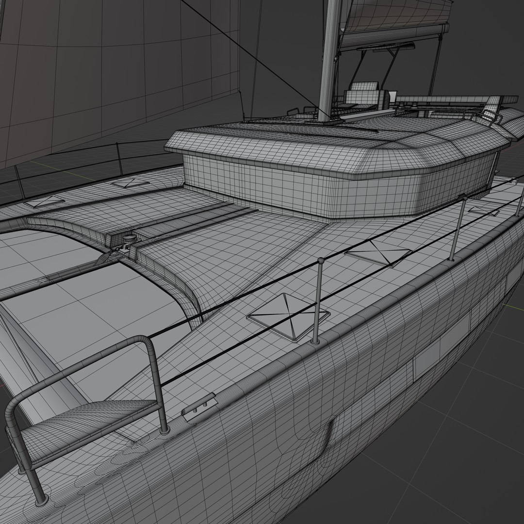 Dufour 48 Sailing Catamaran Blue 3D - TurboSquid 2089829