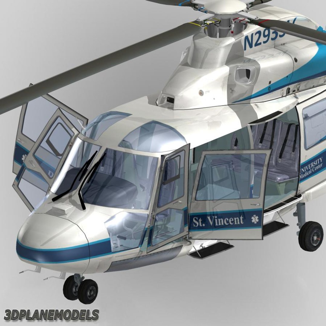 3dsmax eurocopter dauphin ii life