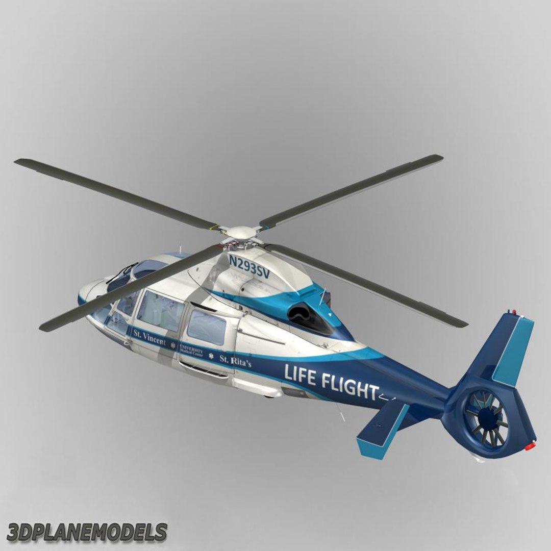 3dsmax eurocopter dauphin ii life