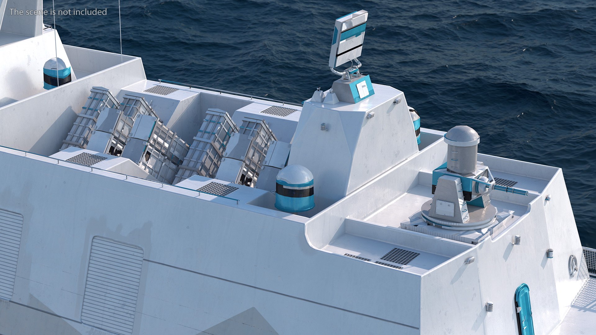 Catamaran Stealth Corvette Ship 3D Model - TurboSquid 1838656