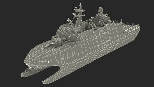 Catamarã Stealth Corvette Ship Modelo 3D - TurboSquid 1838656