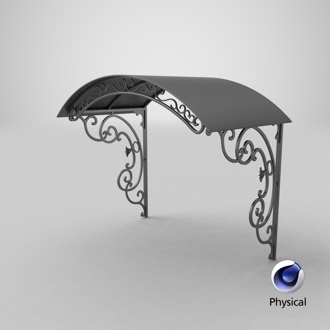 3D Canopy Metal Model - TurboSquid 1678857