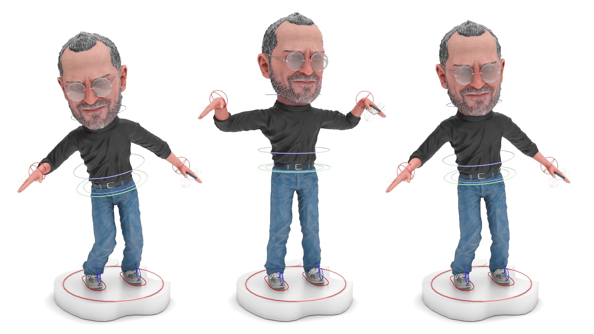 Steve Jobs Figure Rigged For Cinema 4D 3D Model - TurboSquid 2284259