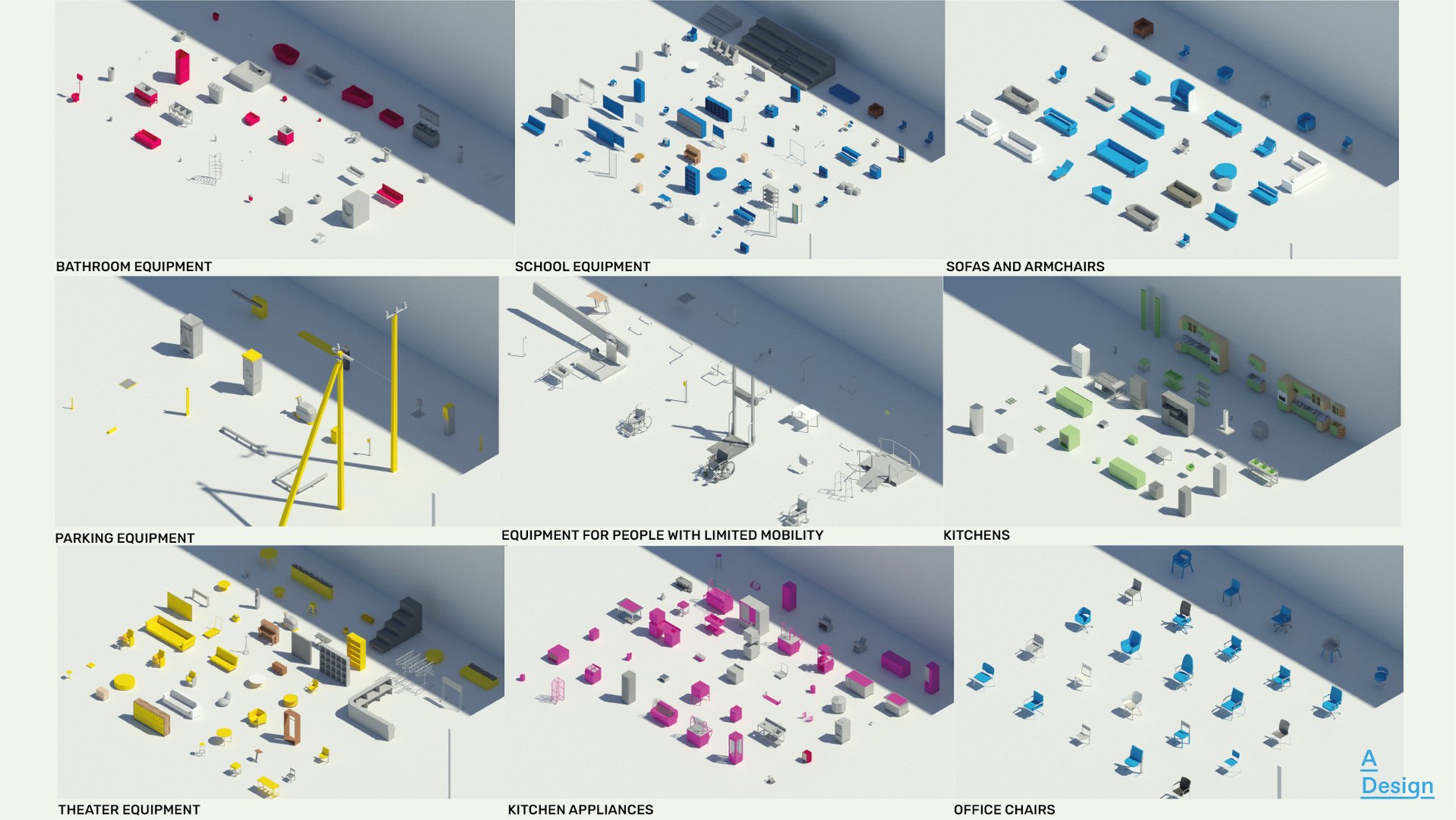 3D All families - 1275 pieces - Revit families - TurboSquid 2018416
