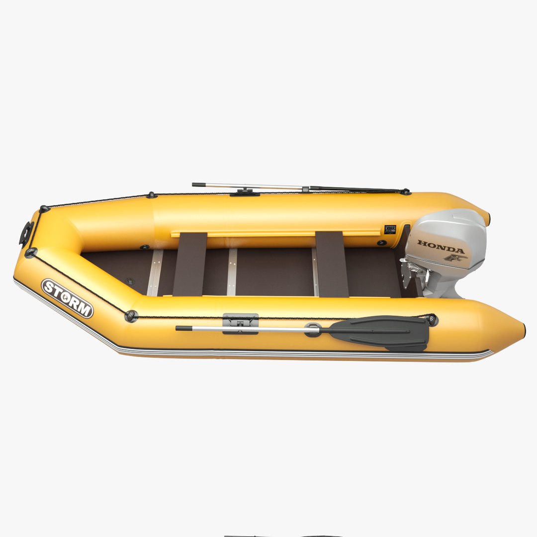 Inflatable Engine Boat Orange Max