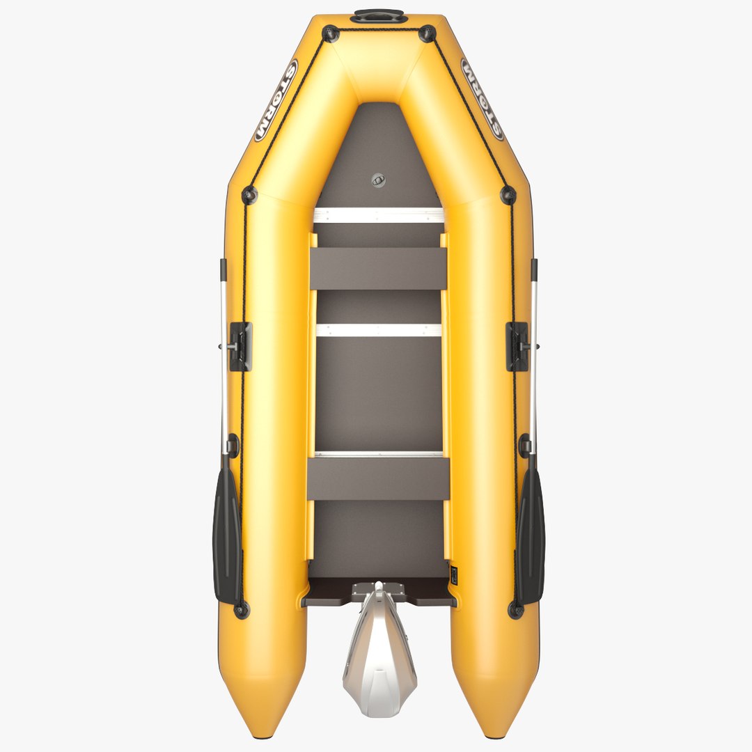 Inflatable Engine Boat Orange Max