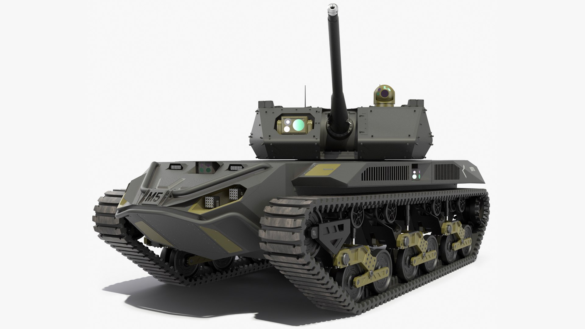 Ripsaw M5 Electric Tank Rigged 3D model - TurboSquid 1788011