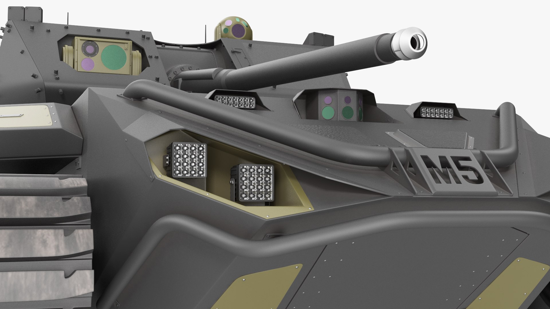 Ripsaw M5 Electric Tank Rigged 3D model - TurboSquid 1788011