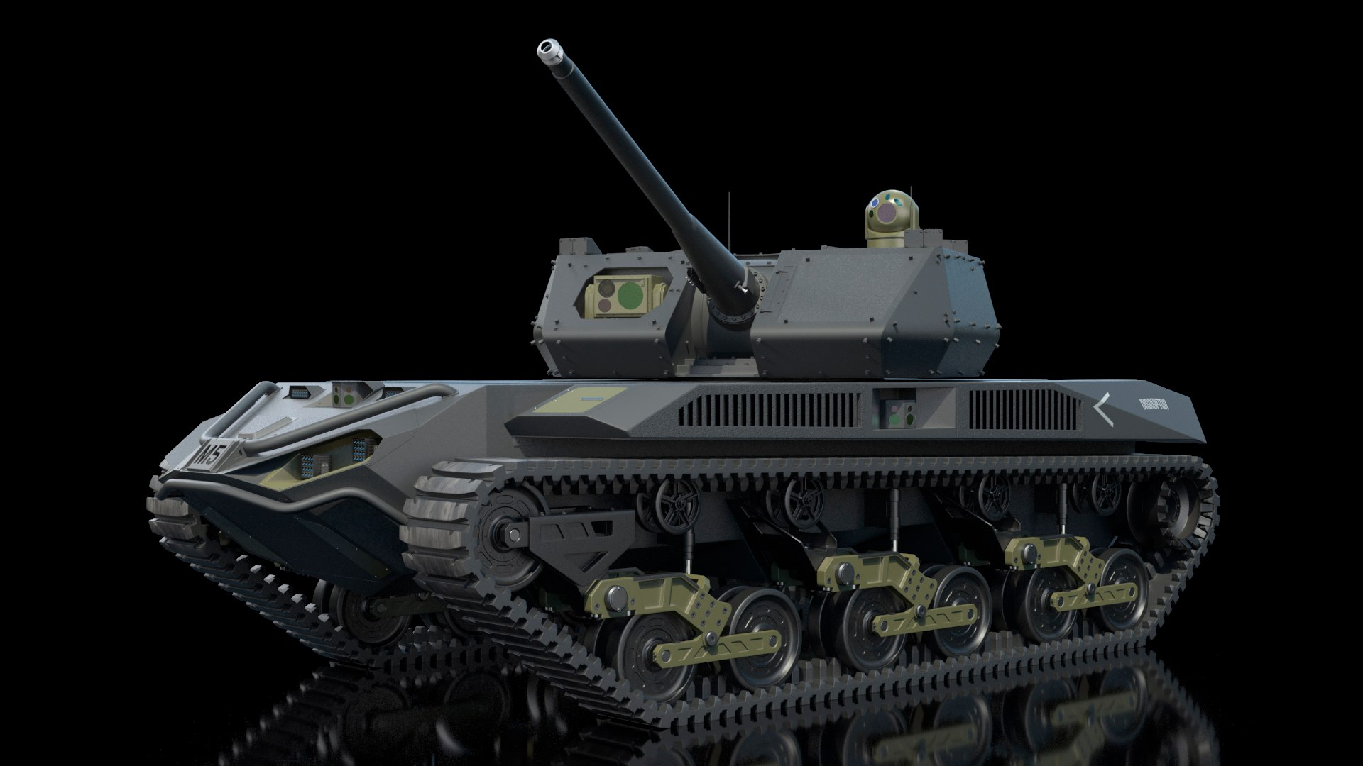 Ripsaw M5 Electric Tank Rigged 3D model - TurboSquid 1788011