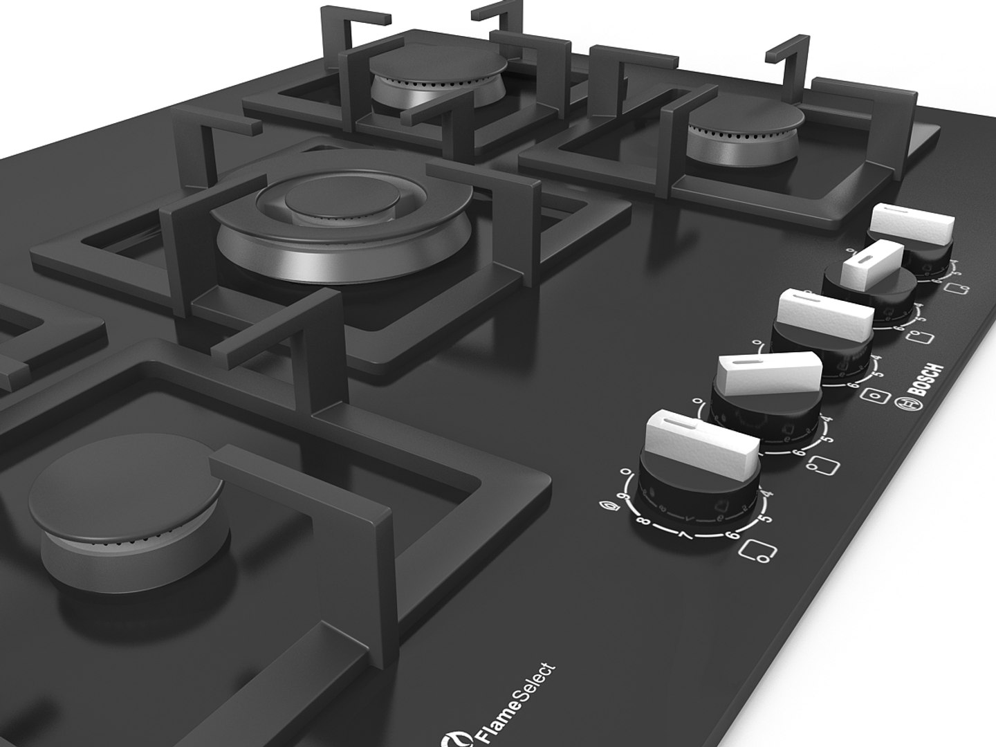 Kitchen Cooktop 3D Model - TurboSquid 1297610