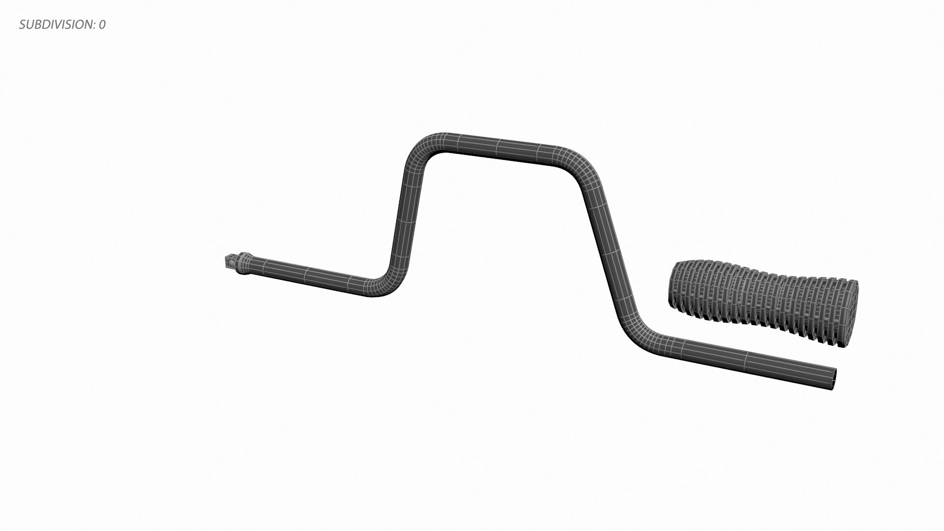 3D Model Hex Crank Handle - TurboSquid 1882526