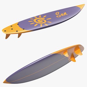 3D Surfboard Models - Browse & Download Formats - TurboSquid