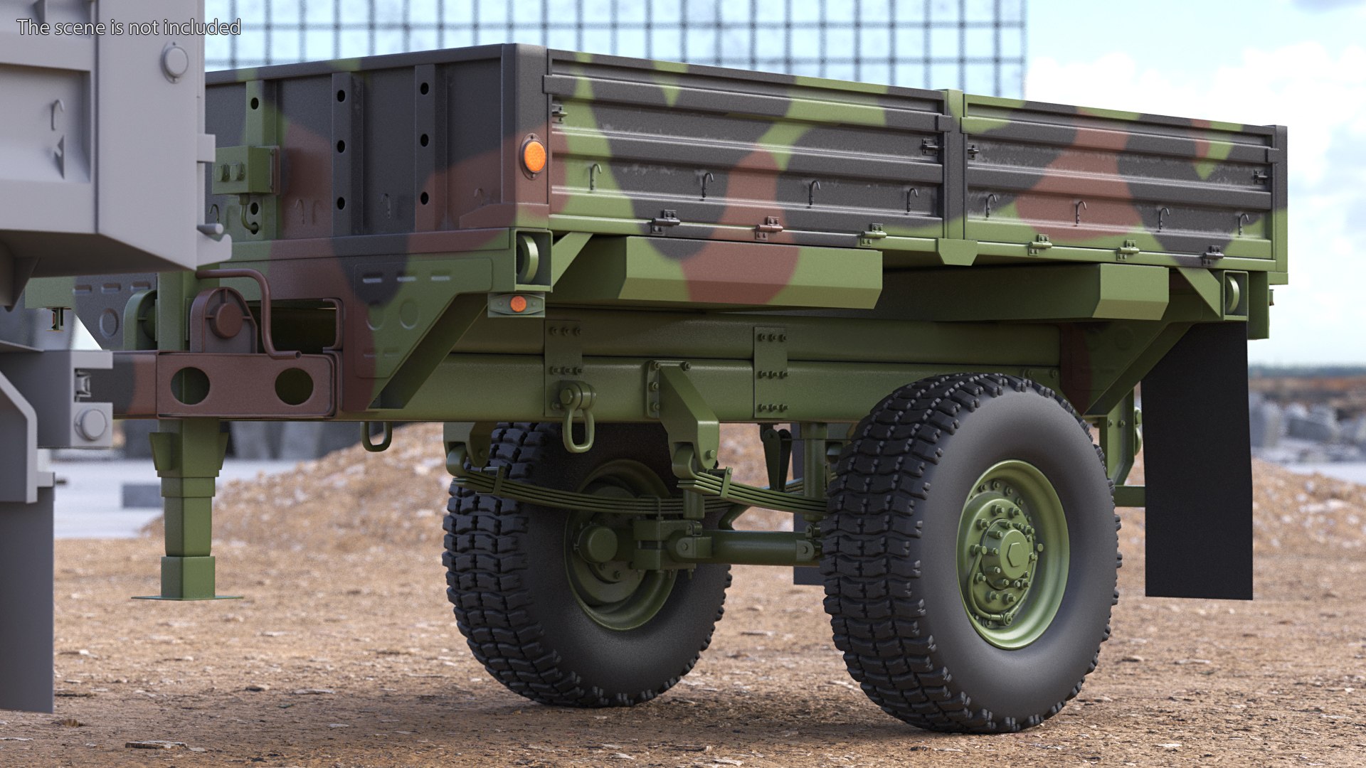 Military Cargo Trailer M1082 Camouflage 3D Model - TurboSquid 1764796