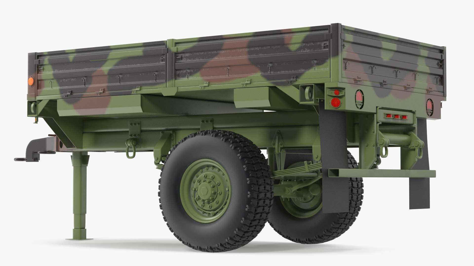 Military Cargo Trailer M1082 Camouflage 3D Model - TurboSquid 1764796