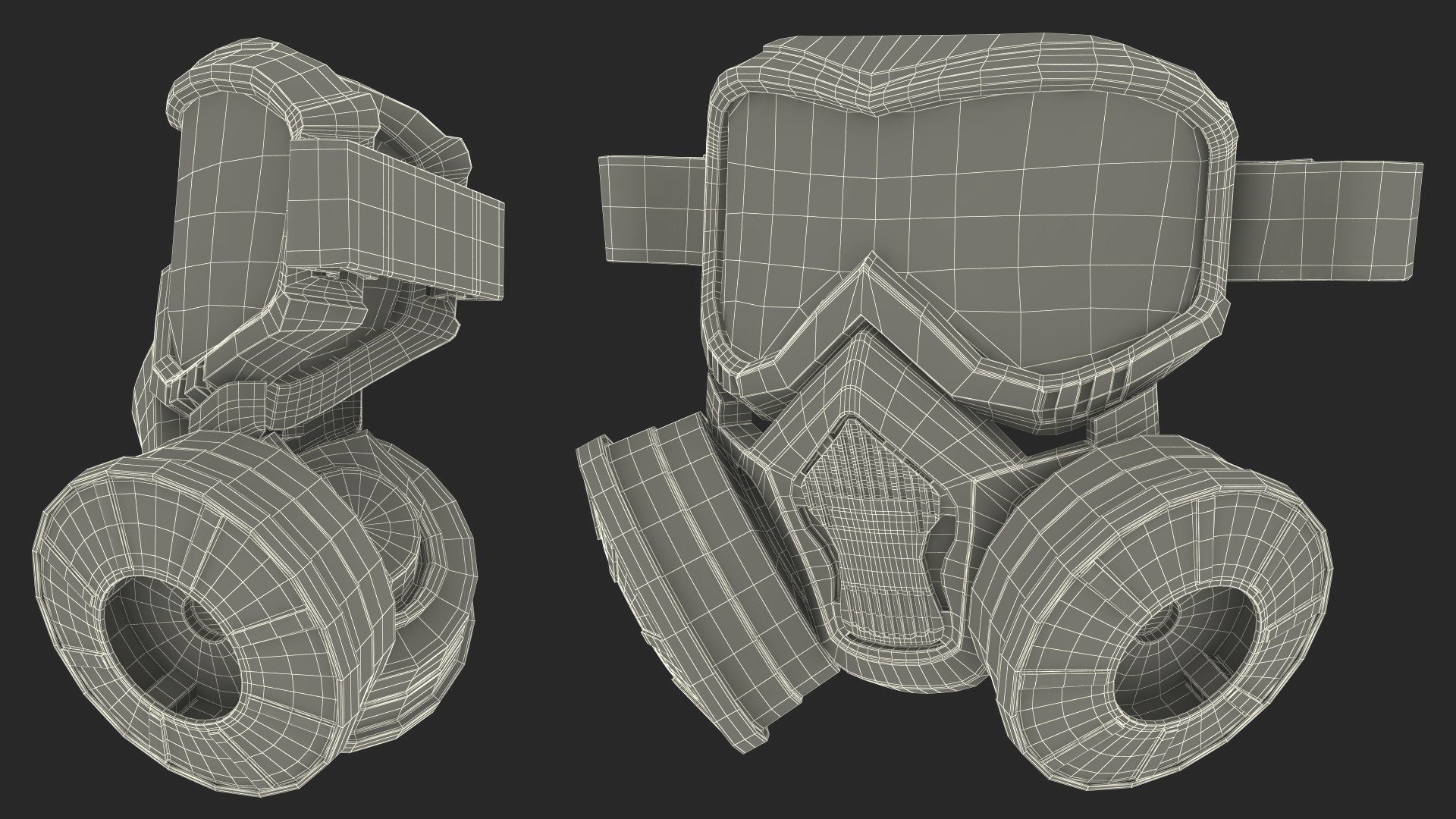 Cyberpunk Neon Gas Mask Purple Model - TurboSquid 2102431