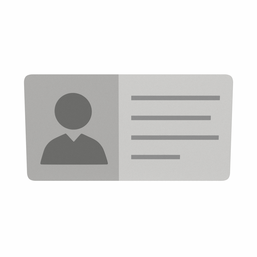 3D ID Card Personal Documents Model - TurboSquid 2192001