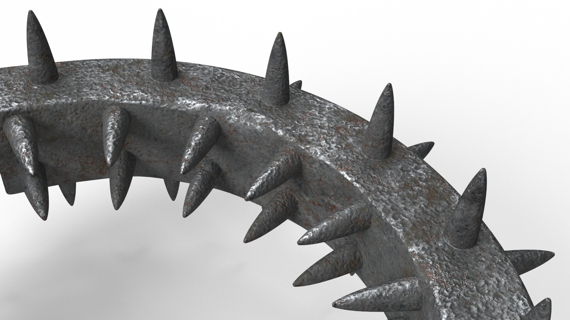 Collar With Spikes 3D Model - TurboSquid 2245137
