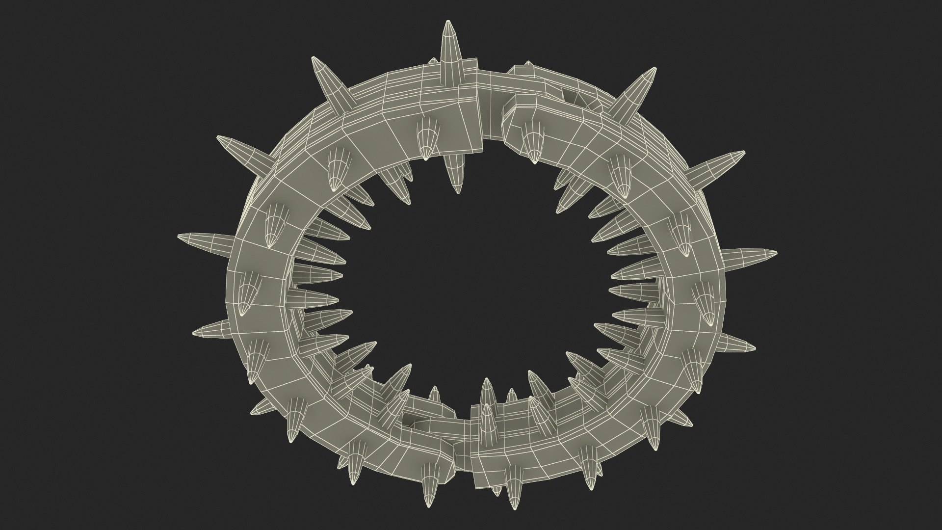 Collar With Spikes 3D Model - TurboSquid 2245137