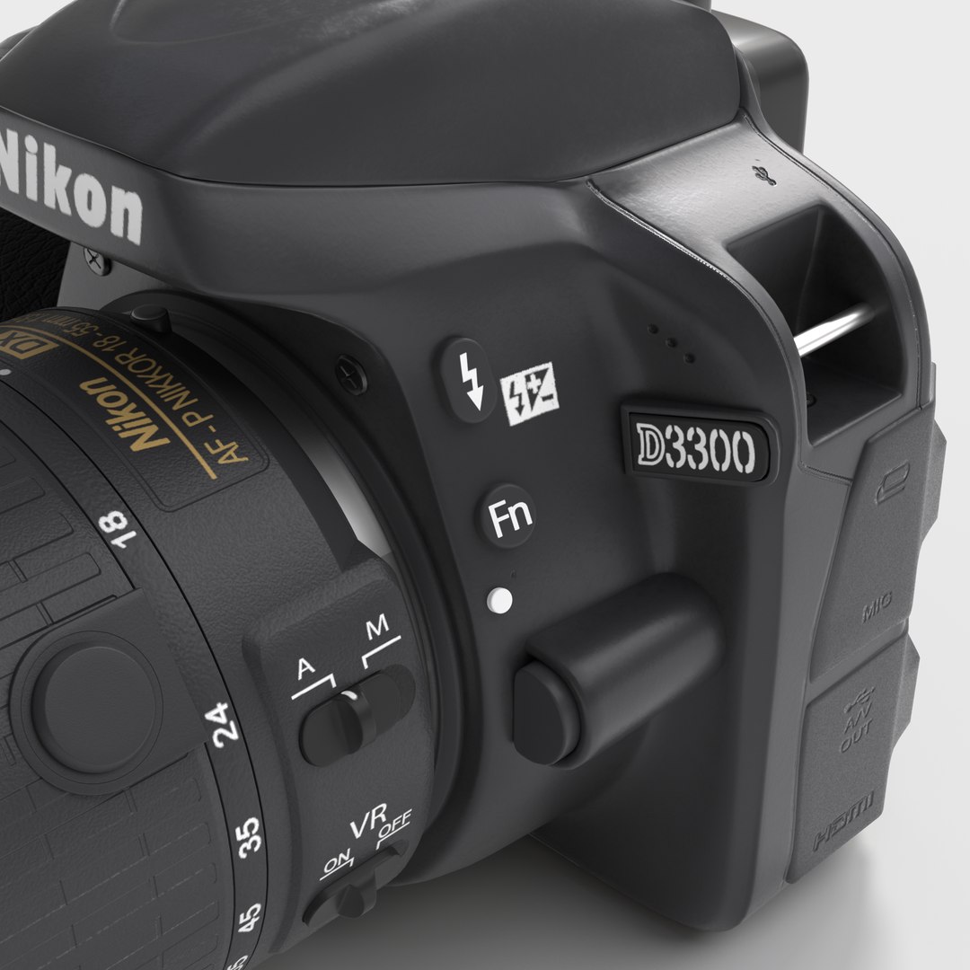 3D Model NIKON D3300 CAMERA - TurboSquid 2298544