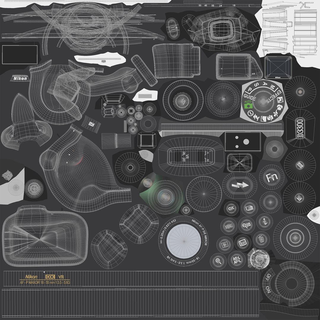 3D Model NIKON D3300 CAMERA - TurboSquid 2298544