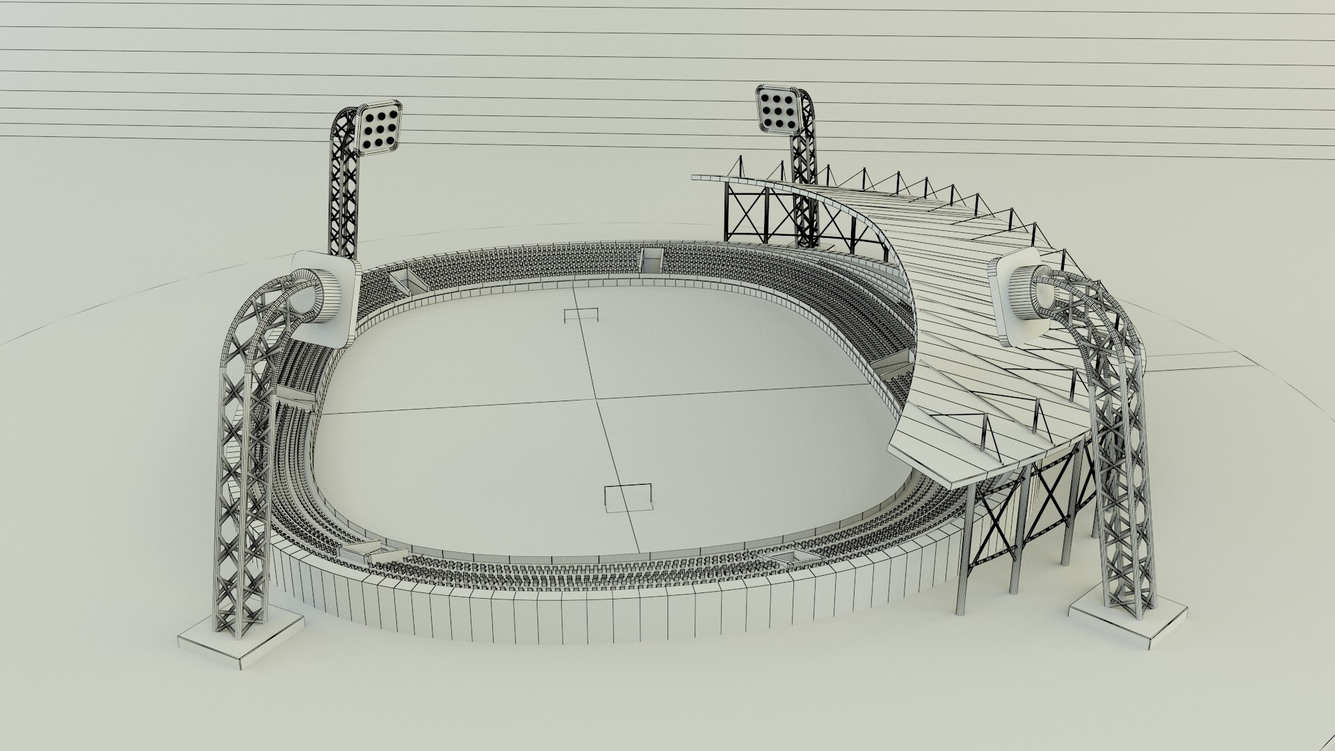 3D Stadium Model 365 Model - TurboSquid 2217845