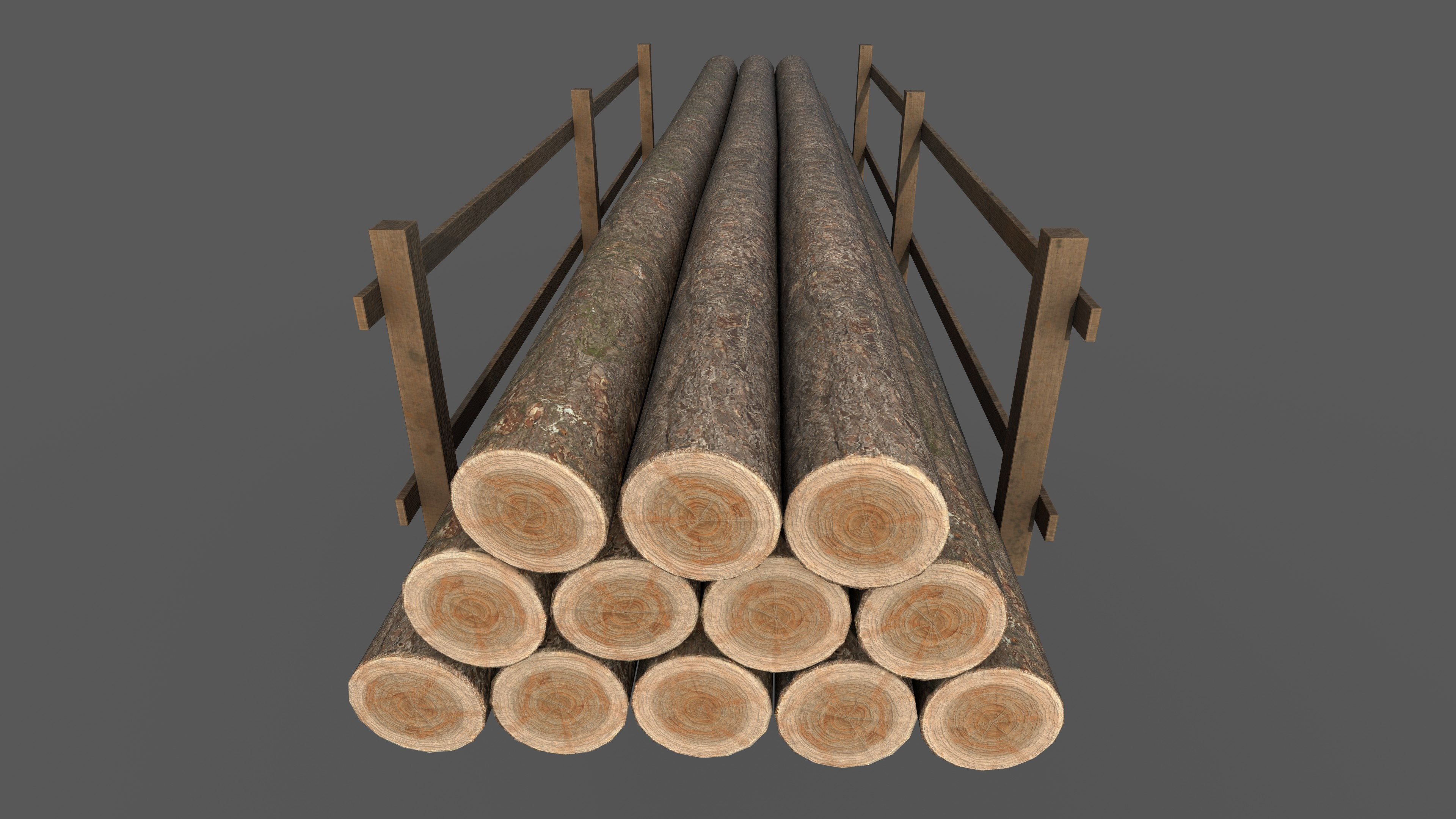 3D model Wood Logs v1 with PBR 4K 8K - TurboSquid 1730506