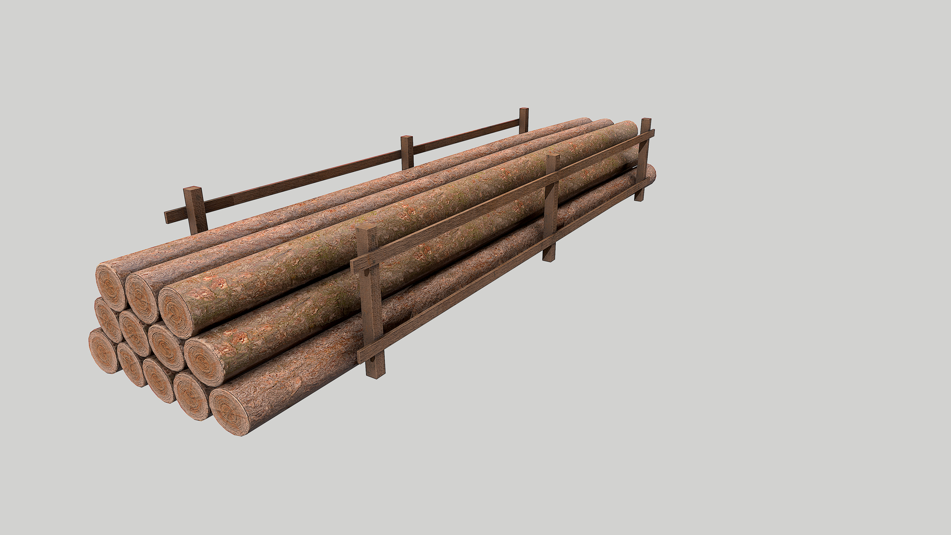 3D Model Wood Logs V1 With PBR 4K 8K - TurboSquid 1730506