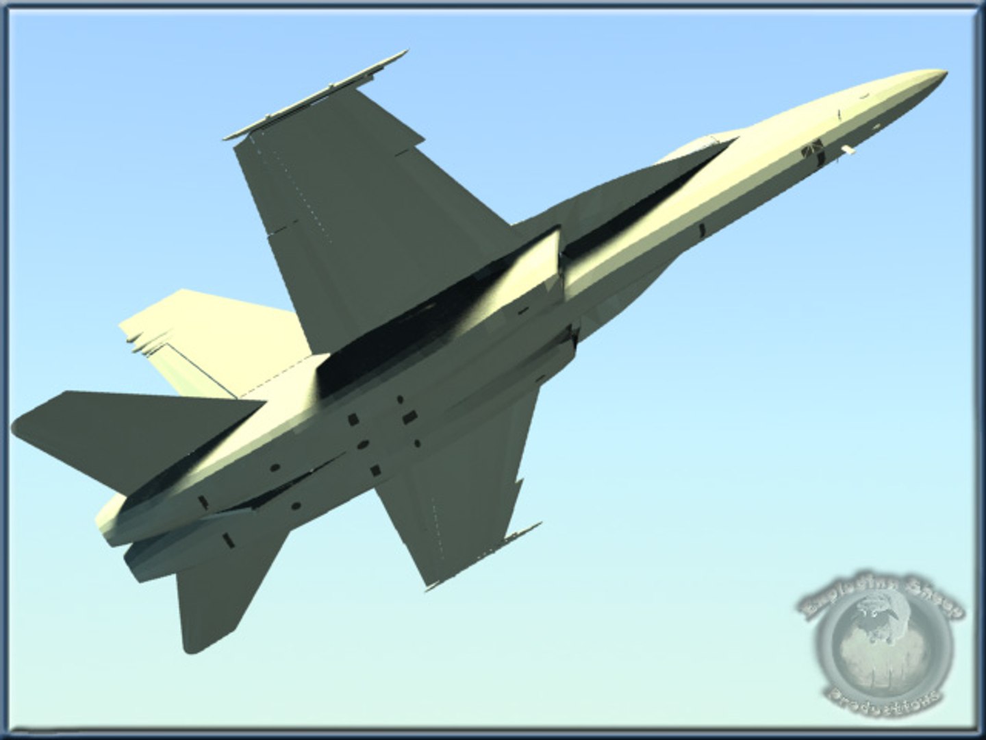 Navy F18e Hornet Fighter 3d Model