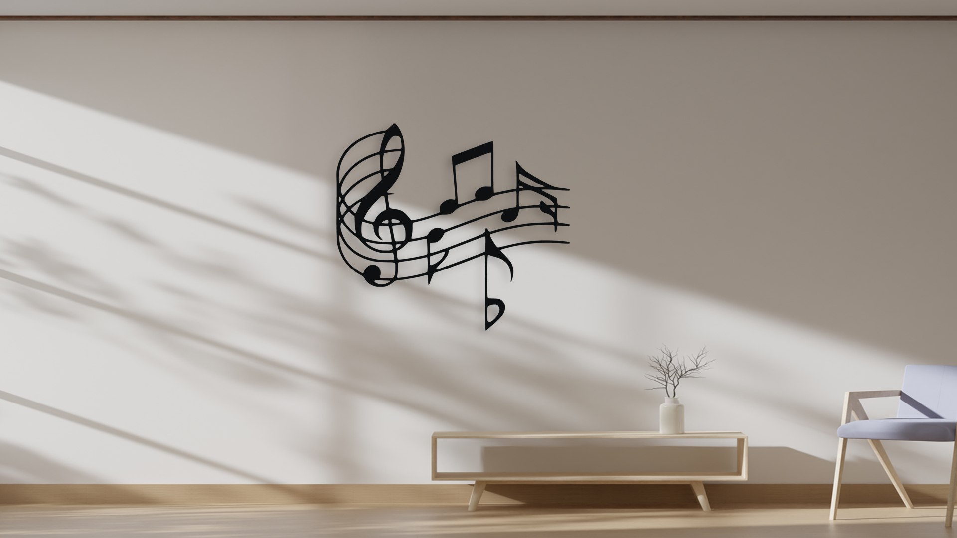 Musical Notes Wall Decor Art 3D - TurboSquid 2436659