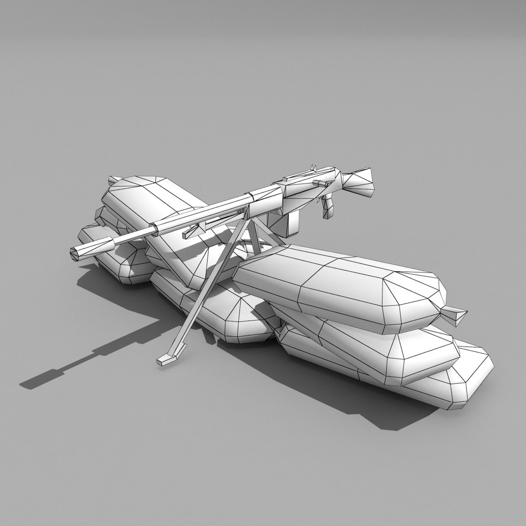 3d model of military outpost