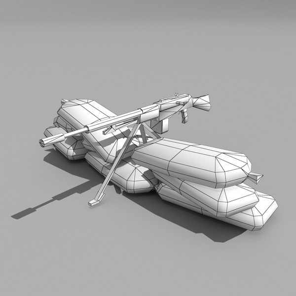 3d model of military outpost