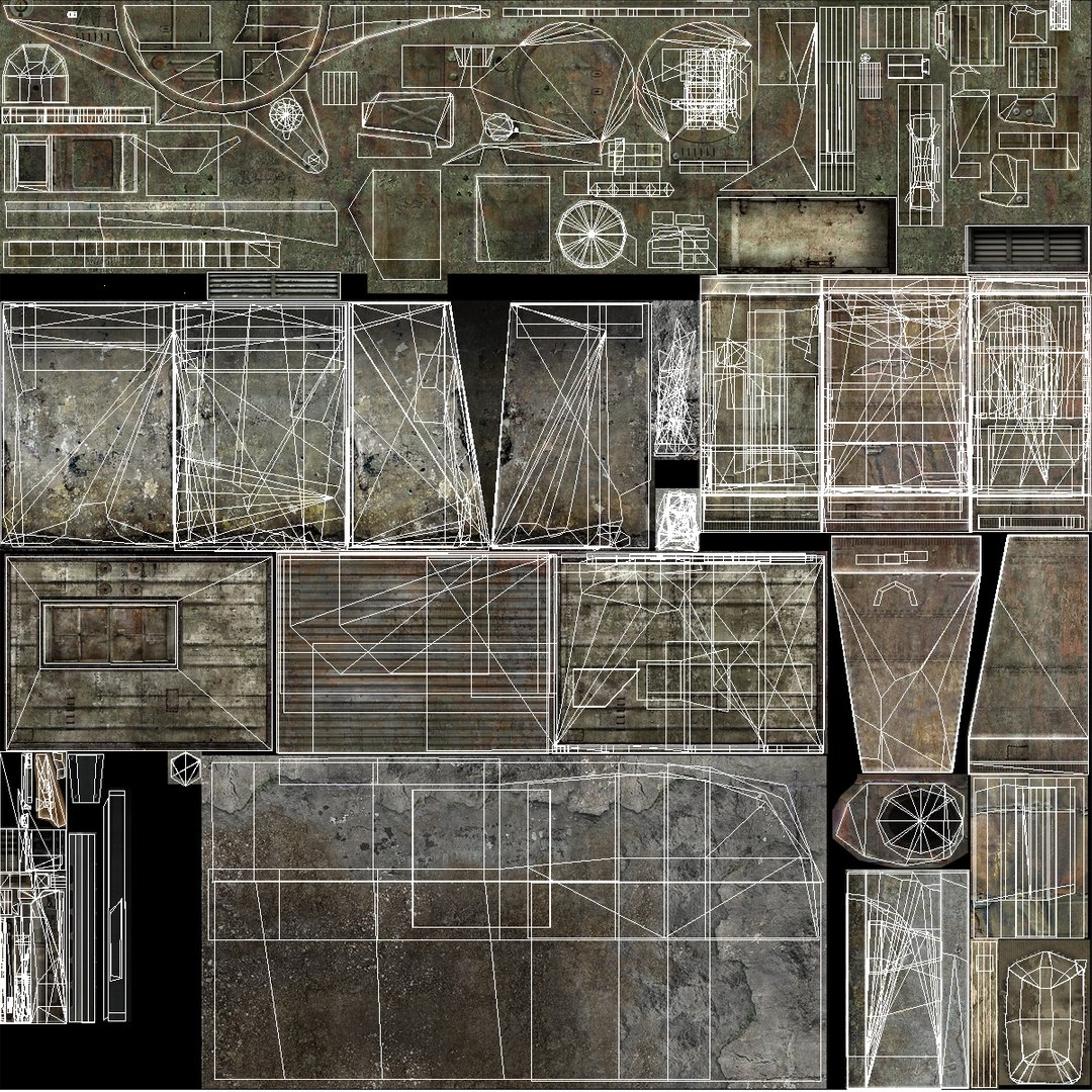 3d model of military outpost