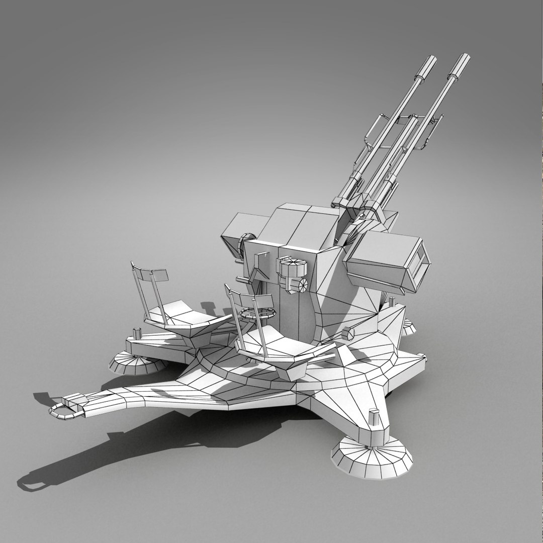 3d model of military outpost