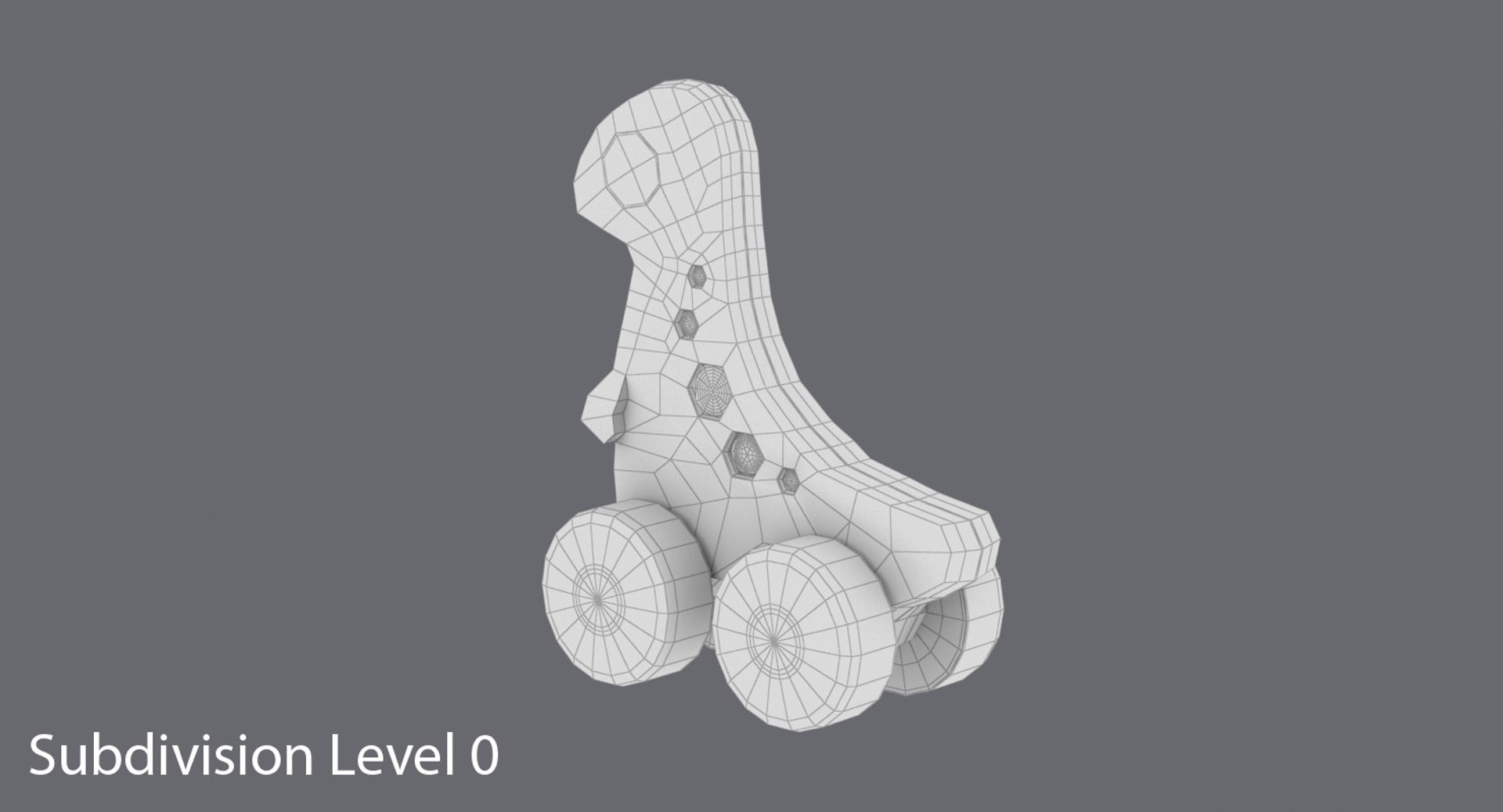 3d baby-push-and-pull-animals---brontosaurus model