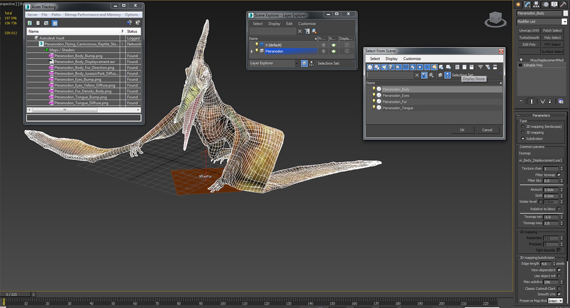 3D Pteranodon Flying Carnivorous Reptile Model - TurboSquid 1386527