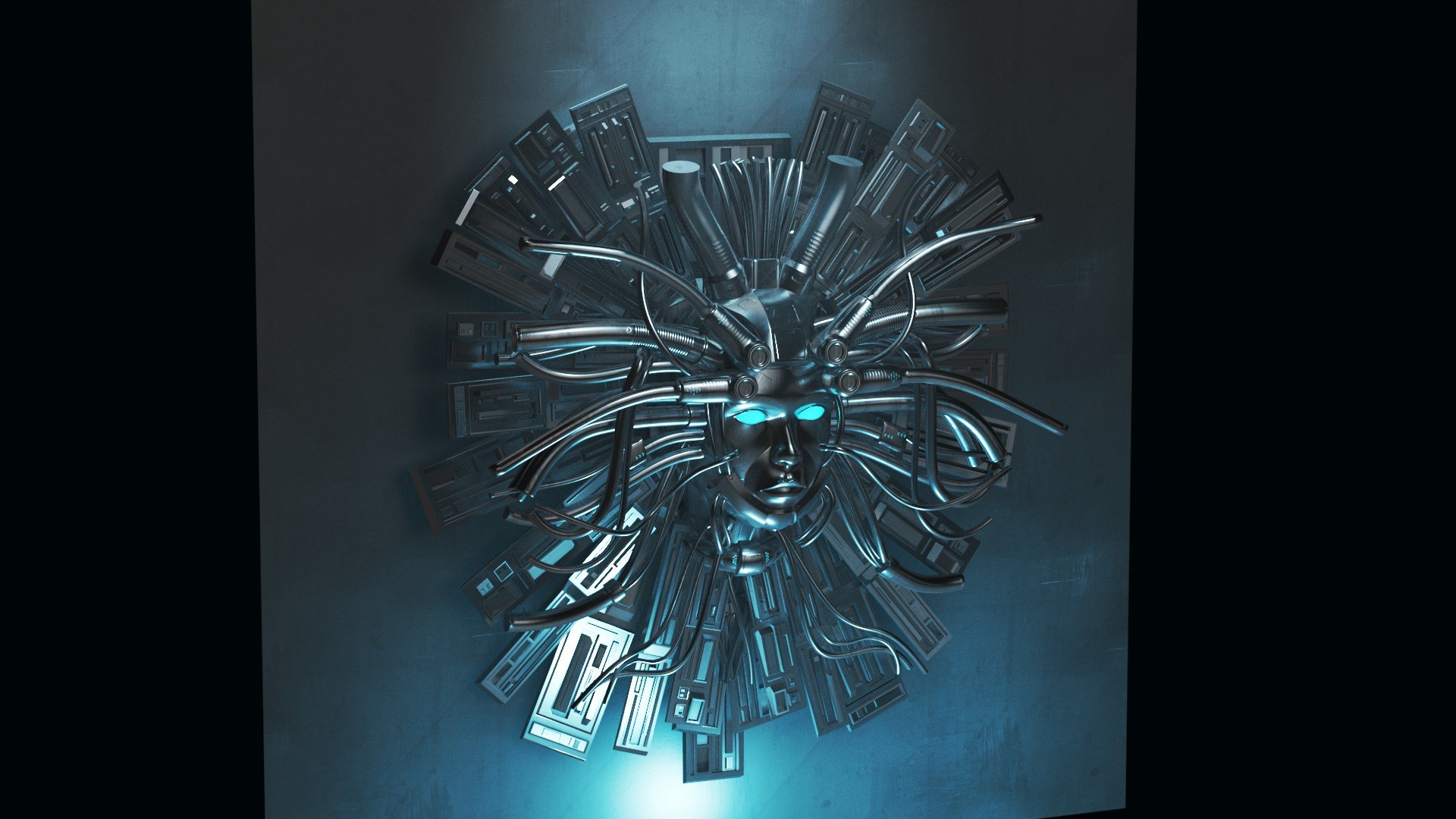 3D Cyber God - TurboSquid 1967576