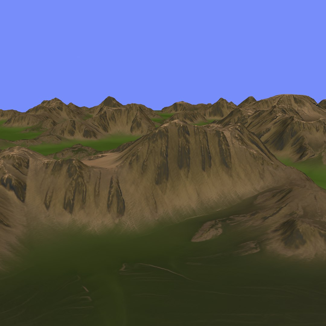 Heightmap 3d Model
