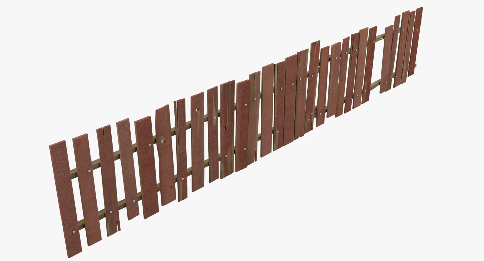 Fence gate 3D model - TurboSquid 1167756