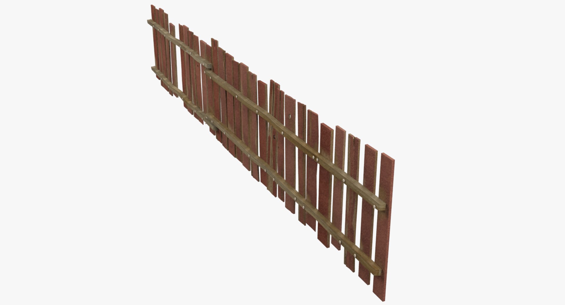 Fence gate 3D model - TurboSquid 1167756