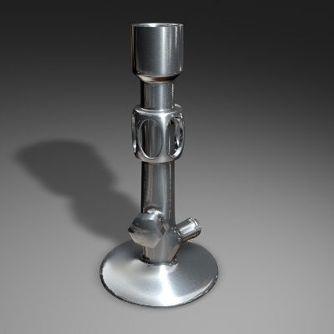 Microscope Bunsen Burner 3d Model