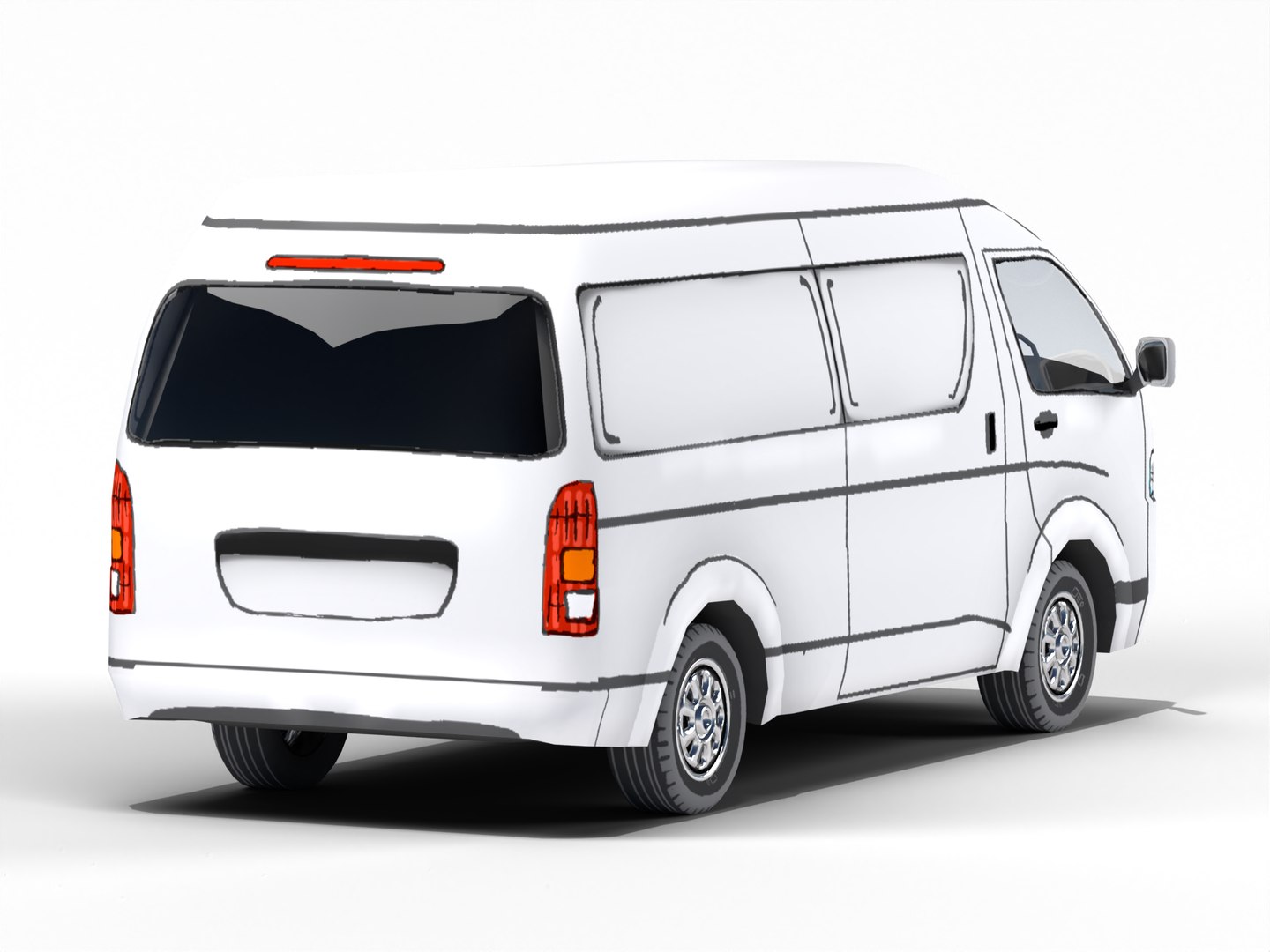 3D Low Poly Stylized Van - TurboSquid 1878868